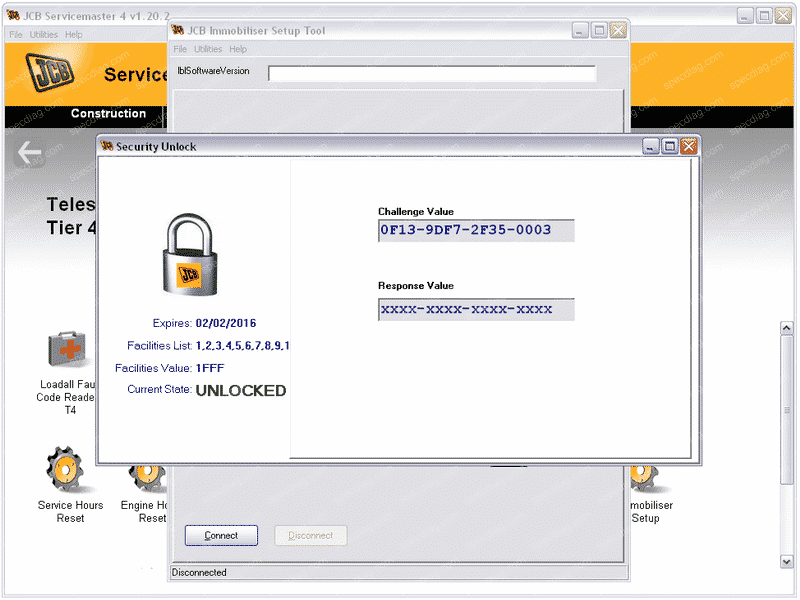 JCB SECURITY UNLOCK KEY CALCULATOR - EPC CABLE